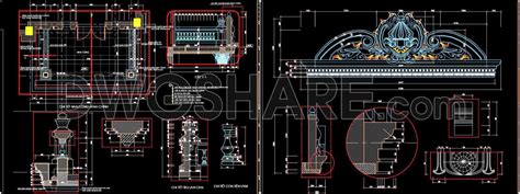 408 Download Of Cad Drawings Of European Classical Architectural Details 8 Free Cad Blocks