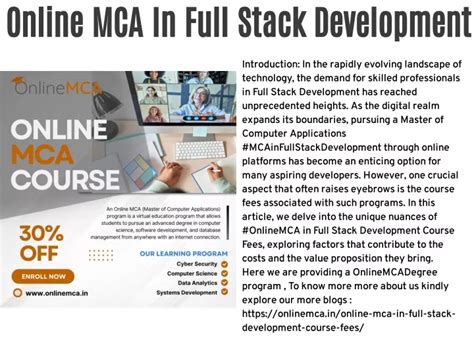 Ppt Online Mca In Full Stack Development Powerpoint Presentation Free Download Id12837658