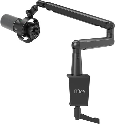 Fifine Dynamic Microphone And Low Profile Arm Stand Set