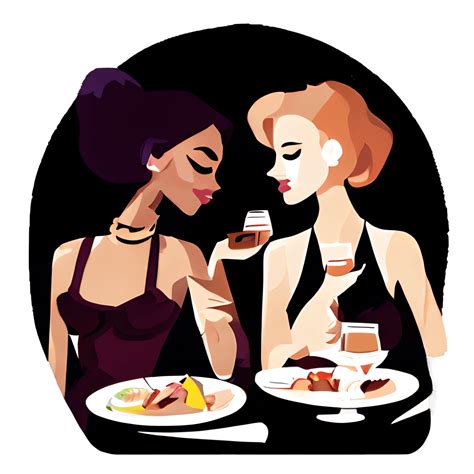 Two Femboys On Dinner Creative Fabrica