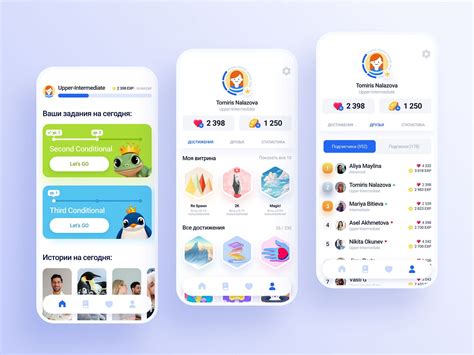 Gui Design For An English Learning App In 2025 App Interface Design Gui Design Mobile App