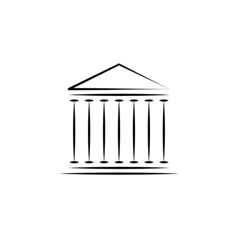 Building Columns Vector Icon 22342561 Vector Art At Vecteezy