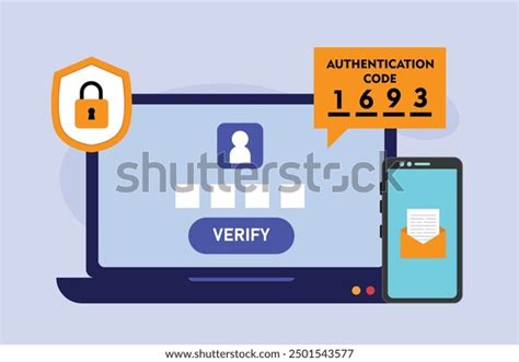Two Step Authentication Control System Personal Stock Vector Royalty Free 2501543577