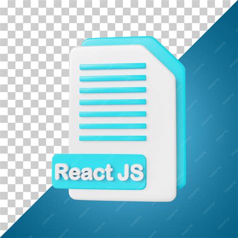 Premium Psd React Js Document File Format 3d Rendering