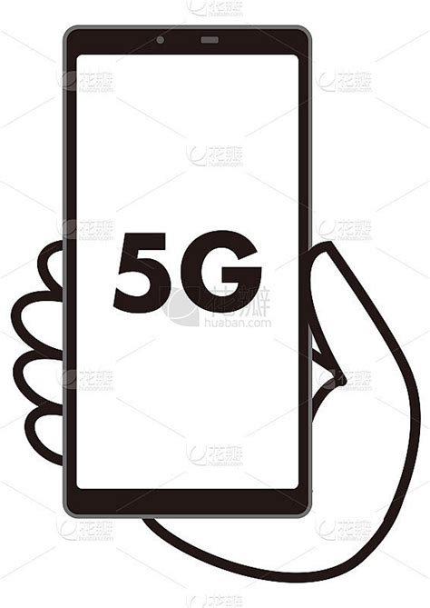 5g，第五代，第五代移动通信系统，智能手机，手机，在手，白色