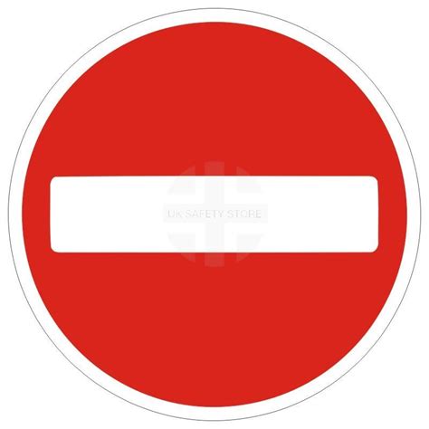 No Entry Traffic Sign None Reflective Wimbledon Driving School