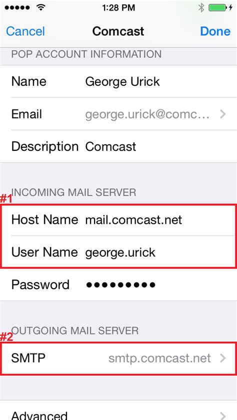 Comcast Email Server Settings Imap Deviloperf