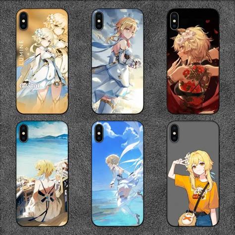 Lumine Genshin Impact Cartoon Phone Case For Iphone 11 12 Mini 13 14