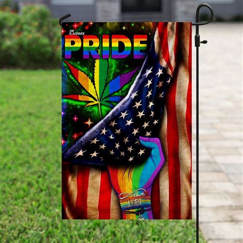 Lgbt Pride Pot Leaf Flag Flagwix