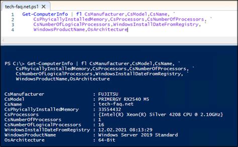 Systeminformationen Mit Der Powershell Auslesen Tech Faq