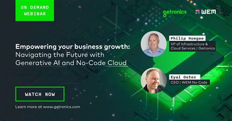 Cloud Ai Nocodecloud Transformation Getronics Getronics