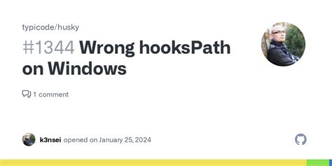 Wrong Hookspath On Windows · Issue 1344 · Typicodehusky · Github