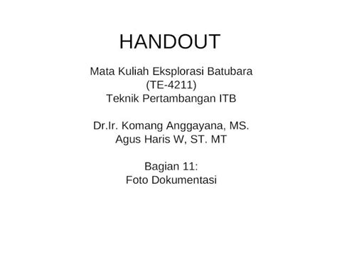 Ppt Handout 11 Foto Dokumentasi Dokumen Tips