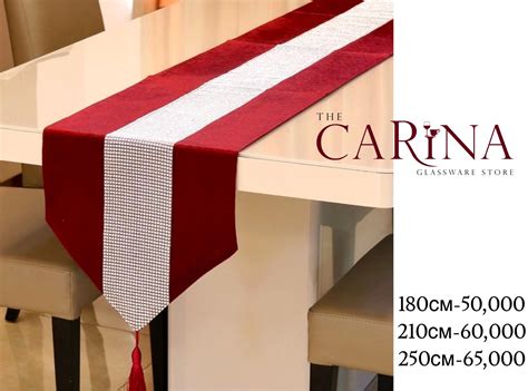 Carina Glassware Store Шигтгээтэй хамбан материалтай гоёмсог раннэр 😍 🥰 Таны гэрийн ширээг