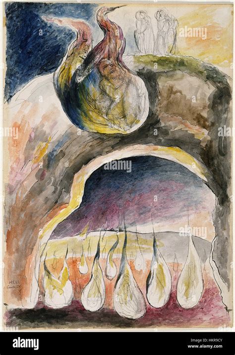 This Artwork From Dantes Inferno Created By William Blake Depicts