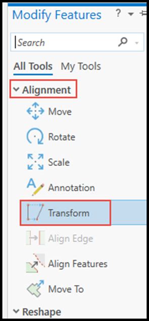 Faq Is The Spatial Adjustment Toolbar Available In Arcgis Pro