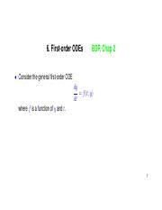 Insightful Methods For Solving First Order ODEs Course Hero