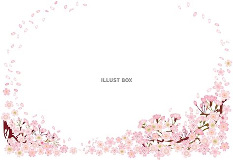 無料イラスト お花桜さくらサクラ春植物満開お花見ホワイトデー三月3月3月四