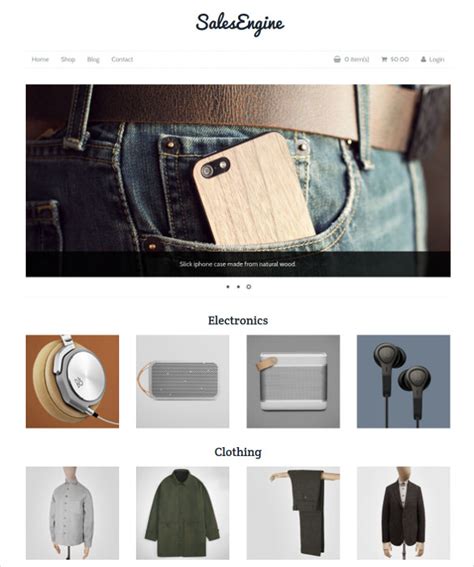 PHP ECommerce Themes Templates