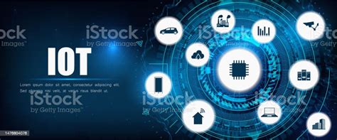 Internet Of Things Iot Banner Stock Illustration Download Image Now Abstract Artificial