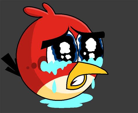 Red Angry Bird Face Template