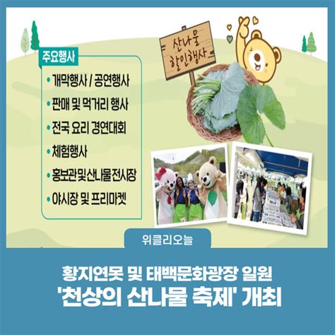 태백시 천상의 산나물 축제 개최