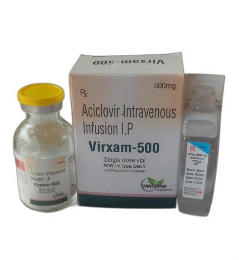 Aciclovir Intravenous Infusion Acyclovir 500 Mg Injection Virxam 500mg