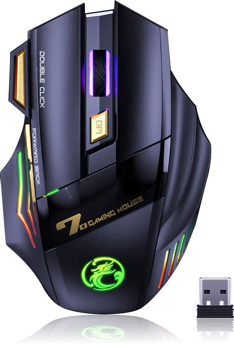 Wireless Gaming Mouse Rechargeable Silent Click Barbados Ubuy