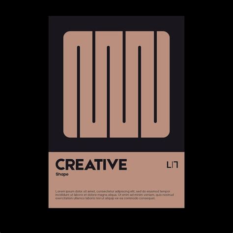 스위스 디자인 포스터 레이아웃의 메타 모던 미학 대담한 타이포그래피와 기하학적 모양으로 만든 그래픽 템플릿 프리미엄 벡터