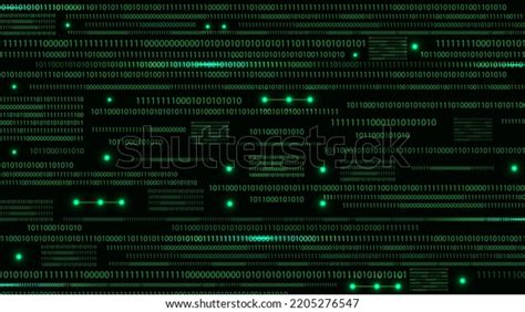 Green Binary Code Matrix On Dark Stock Vector Royalty Free 2205276547 Shutterstock
