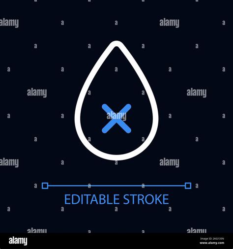 Dehydration Pixel Perfect Color Linear Ui Icon For Dark Theme Stock Vector Image And Art Alamy