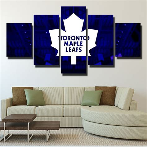 Toronto Maple Leafs Ceiling Emblem Canvas Wall Art Pencil Canvas