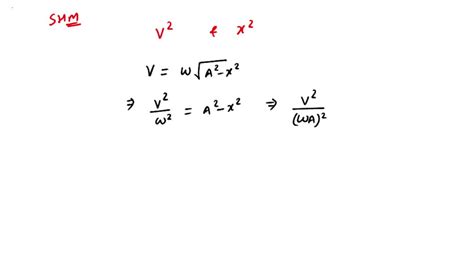 SOLVED For A Particle Is Undergoing Simple Harmonic Motion The Numerade