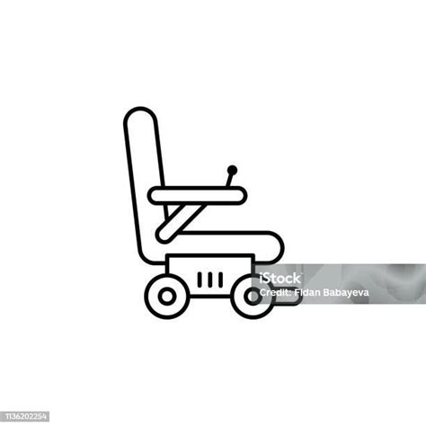 로봇 휠체어 개요 아이콘입니다 기호와 기호는 웹 로고 모바일 앱 Ui Ux에 사용할 수 있습니다 아이콘에 대한 스톡 벡터 아트 및 기타 이미지 Istock