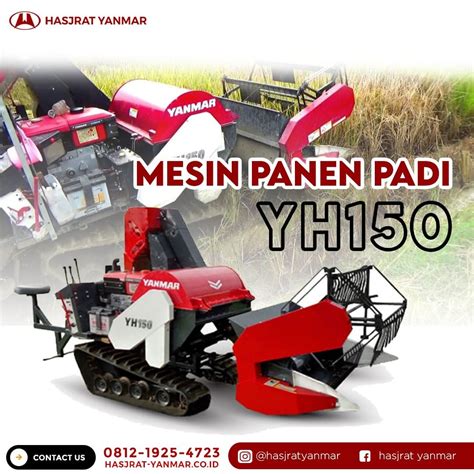 Bikin Hasil Gabah Lebih Bersih Ini Dia Mesin Panen Padi Yanmar Yh