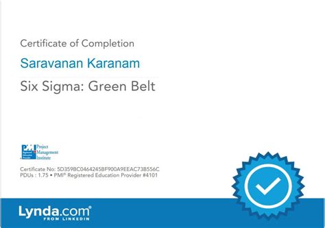 Excited To Share That I Have Successfully Completed The Six Sigma