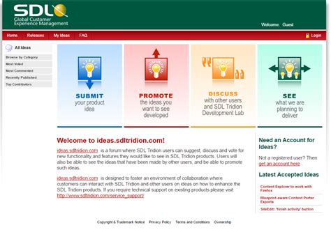 Sdl Tridion Ideas Is Dead Long Live Sdl Web Ideas General Blog