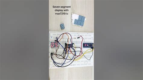 Max7219 Ic With Seven Segment Display Electronics Diy Max7219 Sevensegmentdisplay Arduino