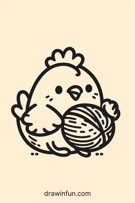 🐔 39 Easy Cute Hen Drawing Ideas Draw In Fun