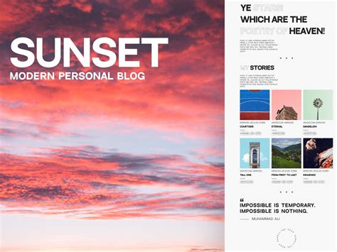 My Sunset Wordpress Theme