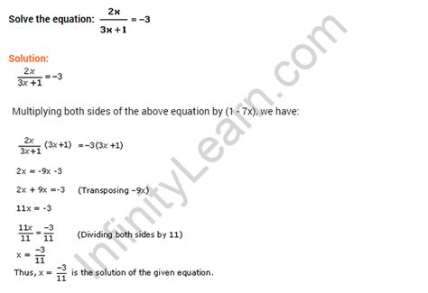 Extra Questions For Class 8 Maths Linear Equations In One Variable Pdf Tessshebaylo