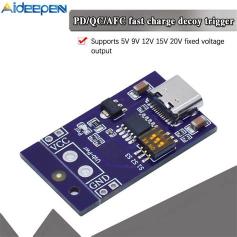 100 Original Aideepen PD2 0 Detector PD3 0 To DC Spoof Scam Quick Charge Trigger USB PD QC