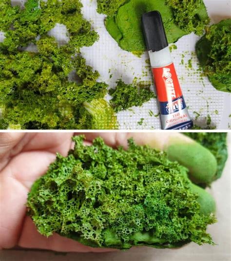 How To Make Fake Moss Using A Bath Sponge A Crafty Mix