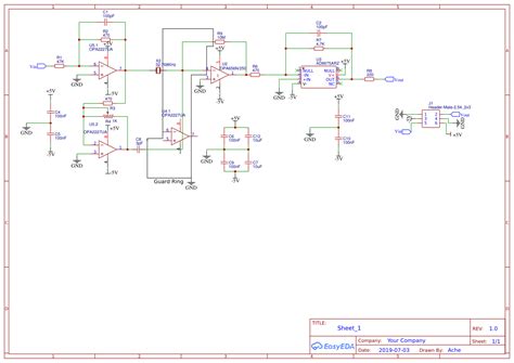 AFM Tuning Fork EasyEDA Open Source Hardware Lab