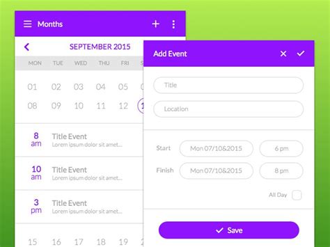 Best Mobile Date Time Images On Pinterest User Interface Interface Design And User