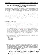 Pset Pdf Spring Environmental Economics EEP ECON EEP ECON Environmental