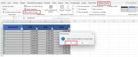 Deshacer Tabla Formateada En Excel Ninja Del Excel