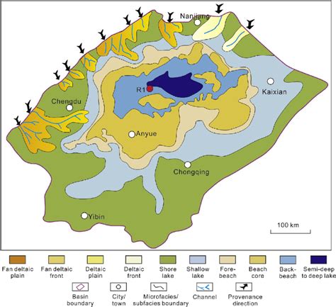 Distribution Of Sedimentary Microfacies During The Depositional Period Download Scientific