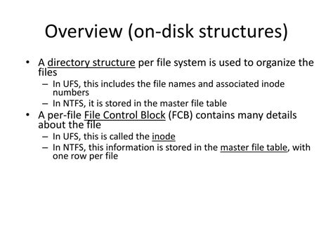 PPT File System Structure PowerPoint Presentation Free Download ID