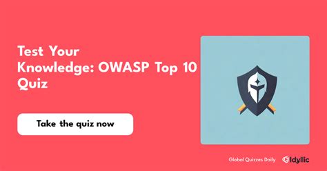 Test Your Knowledge Owasp Top 10 Quiz